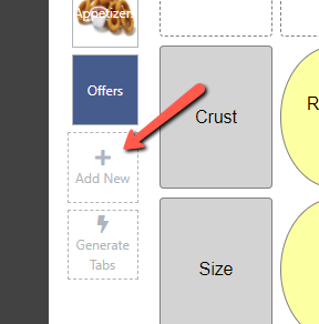 TCC Menu Layout - Add A Menu Tab